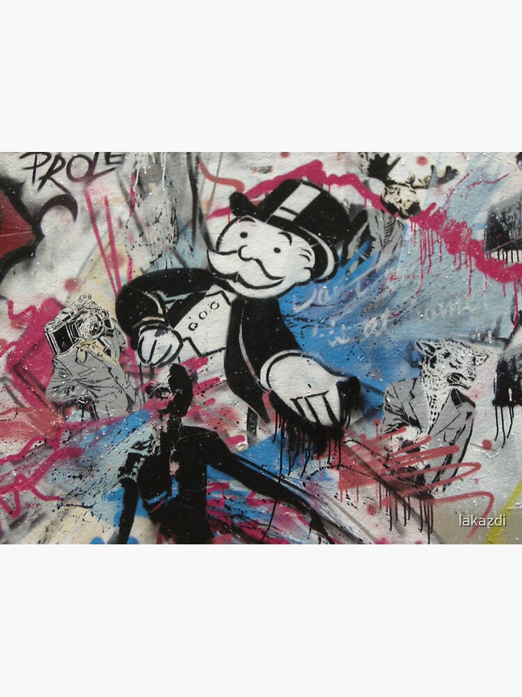 "graffiti - Monopoly man" Sticker by lakazdi | Redbubble