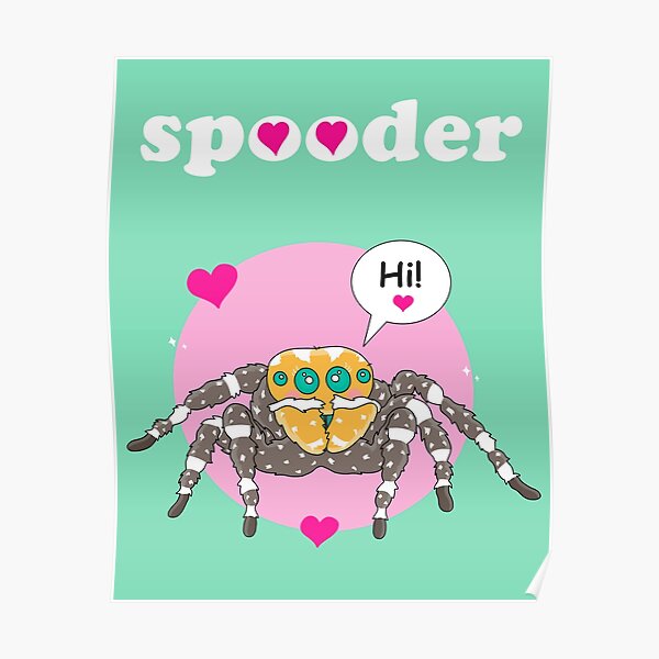 "Cute Nemo Jumping Spider" Poster for Sale by AshliPizazz | Redbubble