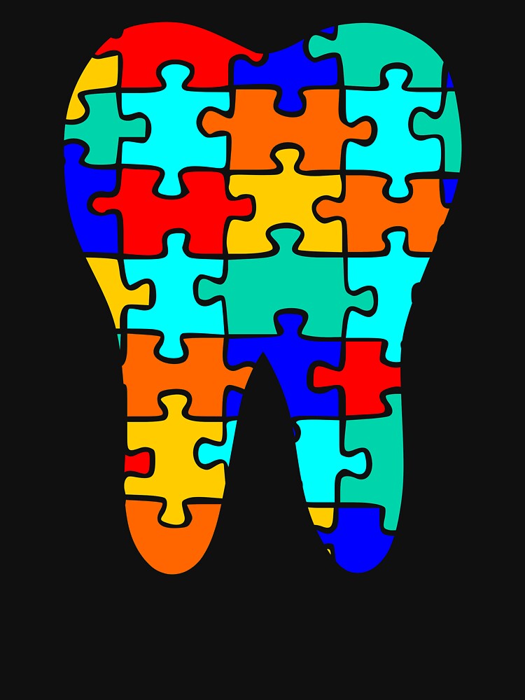 " Dentist Jigsaw Puzzle Tooth" T-shirt for Sale by troy1969 | Redbubble ...