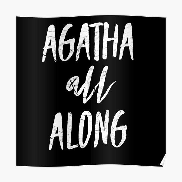 "Agatha All Along 01" Poster by REV-I-VER | Redbubble