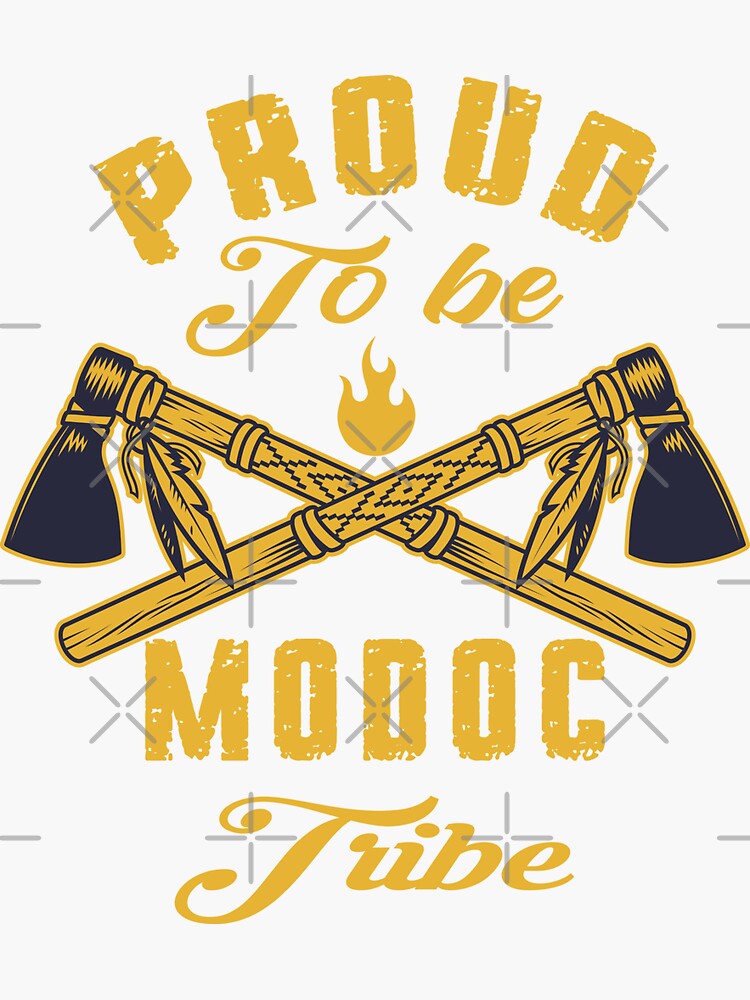 "Native American - Proud To Be Modoc tribe" Sticker by nativeStor ...