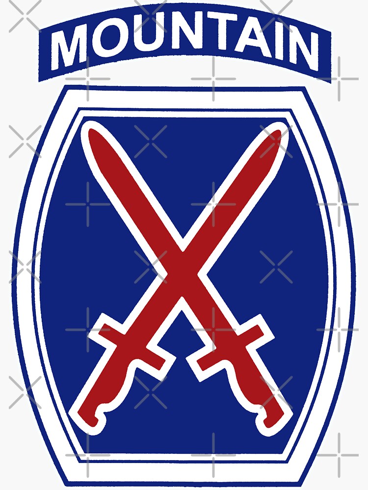 "10th Mountain Division" Sticker for Sale by Buckwhite | Redbubble