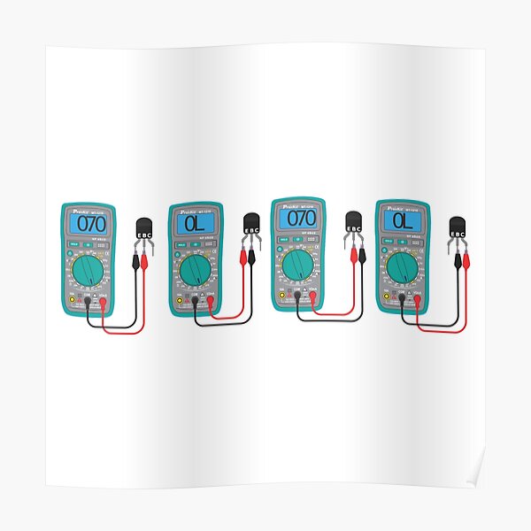 "Measuring transistor threshold voltages with multimeter" Poster by ...