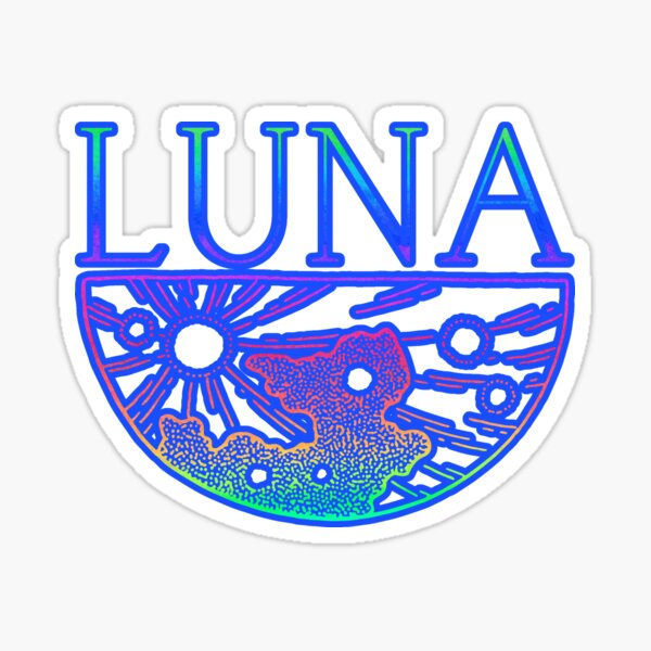 "Luna The Moon" Sticker by Solsunx | Redbubble