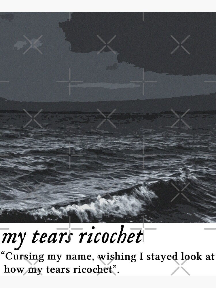 "My tears ricochet- Taylor Swift " Sticker for Sale by sofb200 | Redbubble