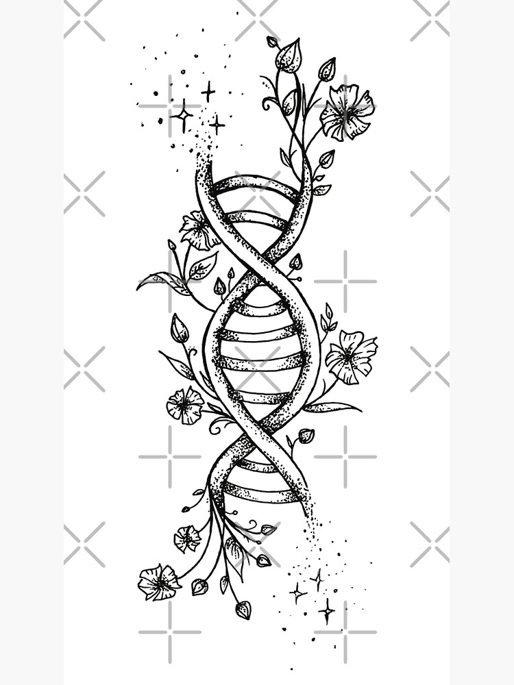 "DNA Flower" Poster for Sale by luciferado | Redbubble