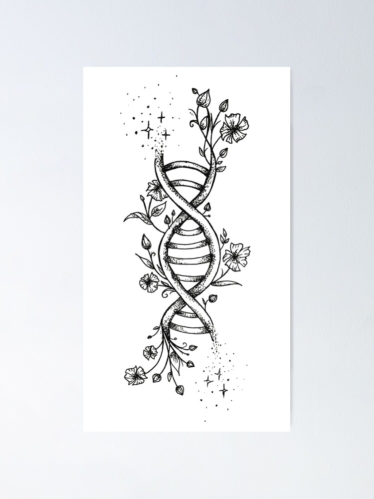 Dna flower tattoo - Bronctattooaus.com
