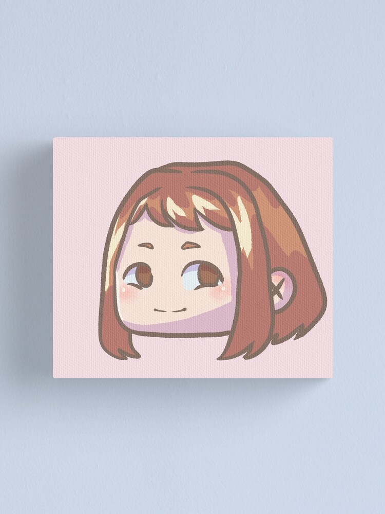 "Cute Pastel Chibi Ochako Uraraka l Boku No Hero Academia" Canvas Print ...