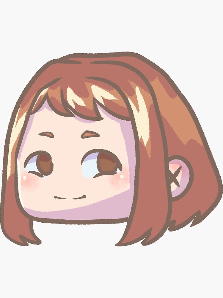 "Cute Pastel Chibi Ochako Uraraka l Boku No Hero Academia" Sticker for ...