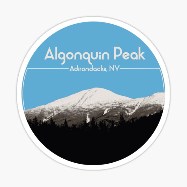 "Adirondack High Peaks: Algonquin Mountain, 46er" Sticker for Sale by ...