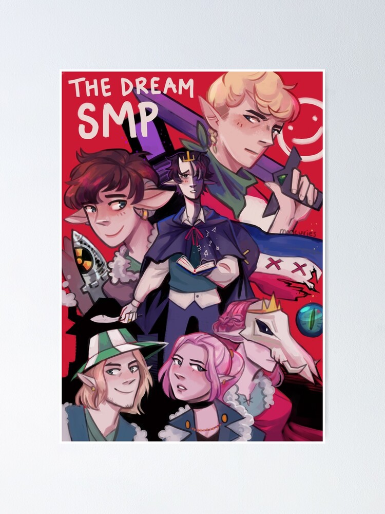 "the dream smp poster " Poster for Sale by moncuries | Redbubble