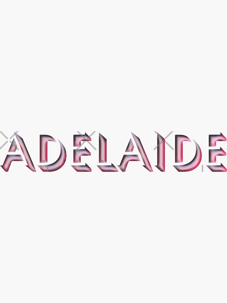 "Adelaide" Sticker for Sale by Melmel9 | Redbubble