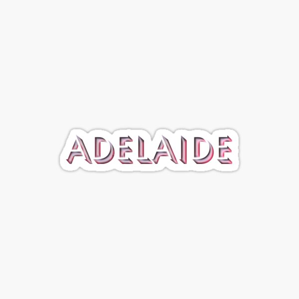 "Adelaide" Sticker for Sale by Melmel9 | Redbubble