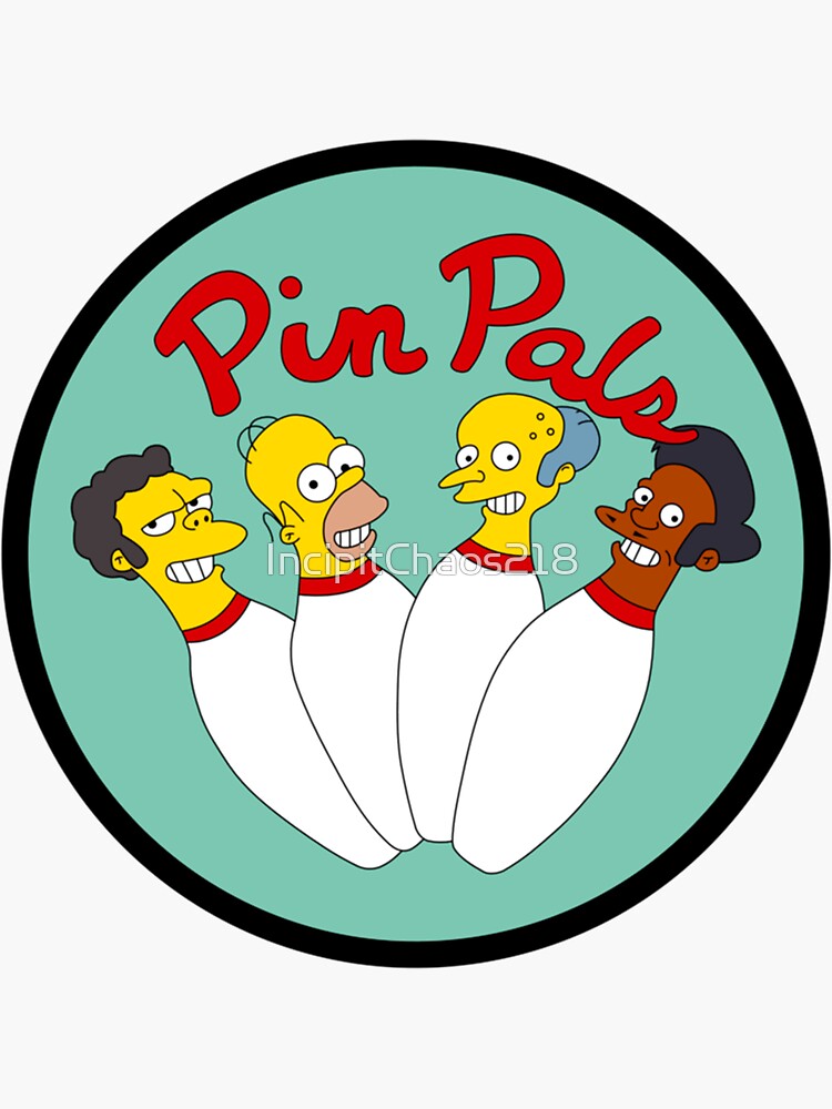 "Pin Pals - Bowling Friends" Sticker by IncipitChaos218 | Redbubble