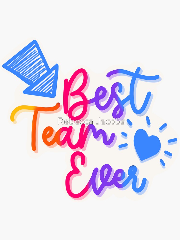 "Cheer - Best Team Ever" Sticker for Sale by Caitandolivia | Redbubble
