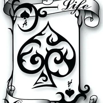 "One Life Card" Poster for Sale by luciferado | Redbubble