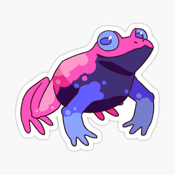 "Omnisexual Pridefrog" Sticker by amphibian-a-day | Redbubble