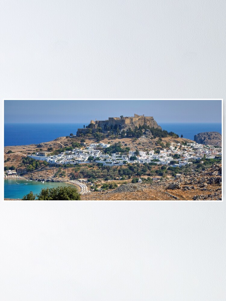 "Lindos Acropolis" Poster by tomg | Redbubble