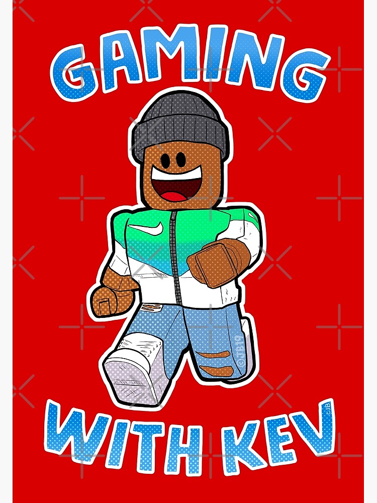 "Kev Running Cartoon" Art Print by FunnehGacha | Redbubble