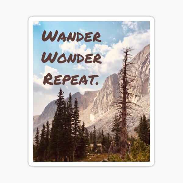 Papercraft Embellishments Wonder Wander Repeat Sticker Scrapbooking ...