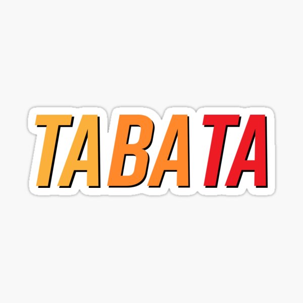 "TABATA" Sticker for Sale by Strictoses | Redbubble
