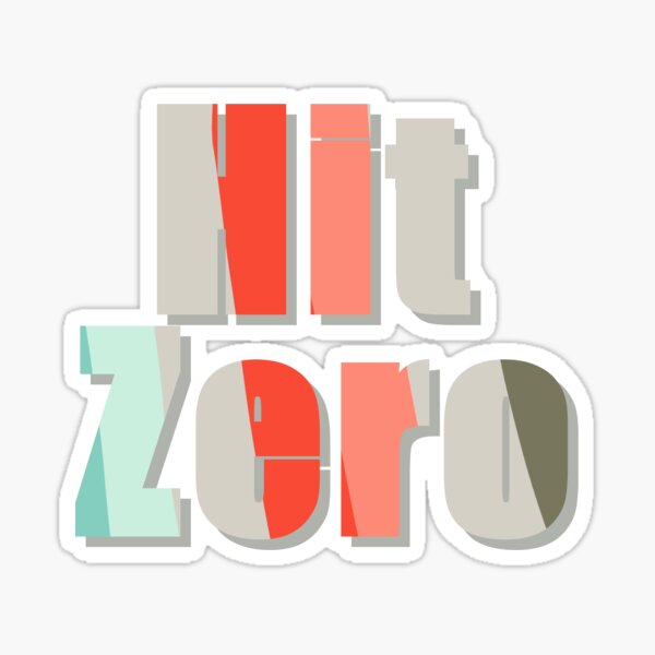 "Cheer Hit Zero Design" Sticker for Sale by Caitandolivia | Redbubble