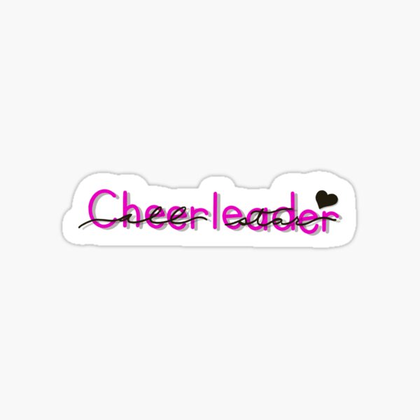 "All Star Cheerleader " Sticker for Sale by Caitandolivia | Redbubble