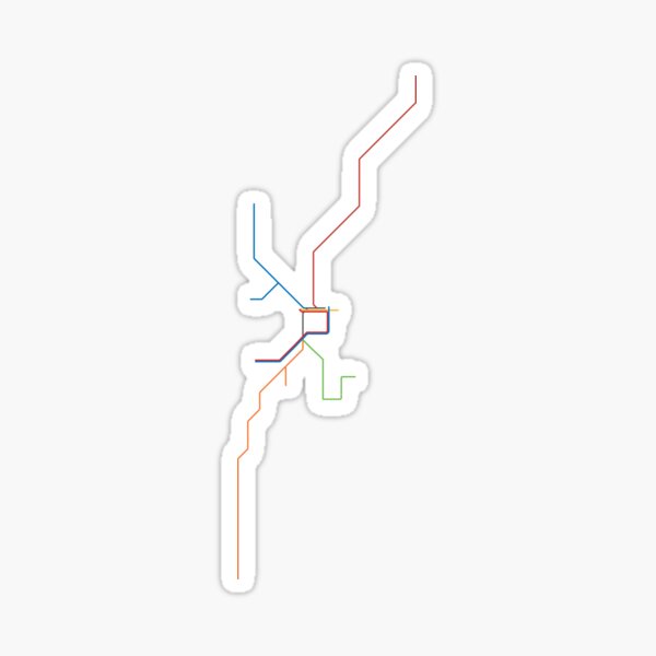 "Adelaide Rail Map" Sticker for Sale by in-transit | Redbubble