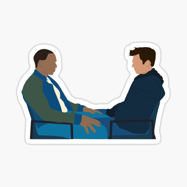 "Anthony Mackie and Sebastian Stan" Sticker by devonlam | Redbubble
