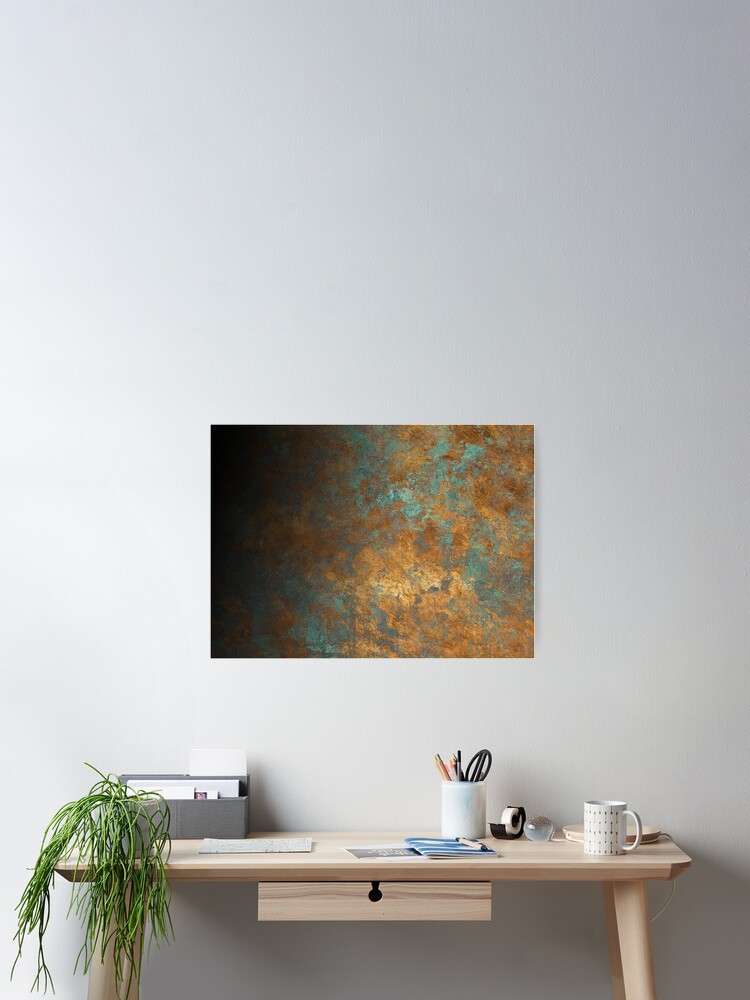 "oxidized copper" Poster for Sale by foxxya | Redbubble