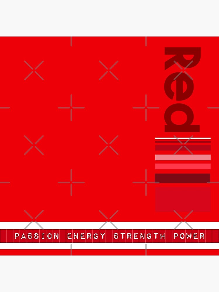 Lámina fotográfica «Definición de color rojo - Pasión, Energía, Fuerza ...