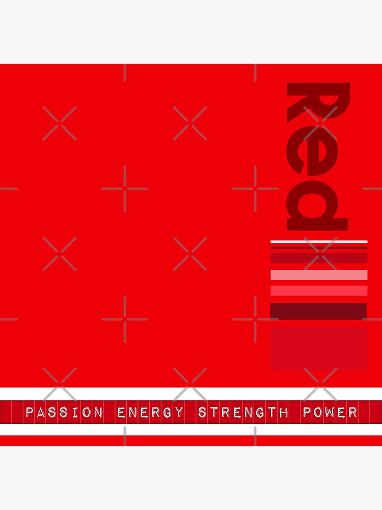 "Colors of the rainbow colour - Red - Passion, Energy, Strength, Power ...