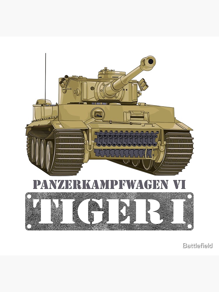 Póster «Tanque Tiger I Panzer VI Tanques alemanes de la Segunda Guerra ...