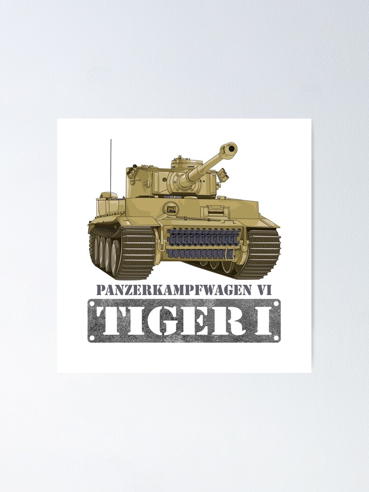 Póster «Tanque Tiger I Panzer VI Tanques alemanes de la Segunda Guerra ...