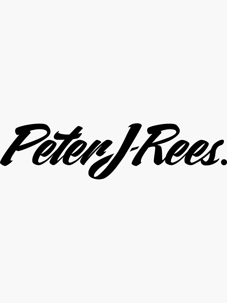 "Peter J Rees Logo" Sticker by peterjrees | Redbubble