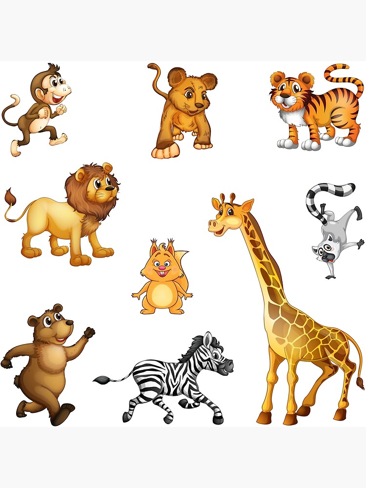 "Wild Animals pack" Poster by ReadyArt | Redbubble