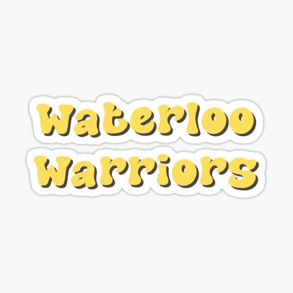"Waterloo Warriors" Sticker for Sale by jreiken | Redbubble