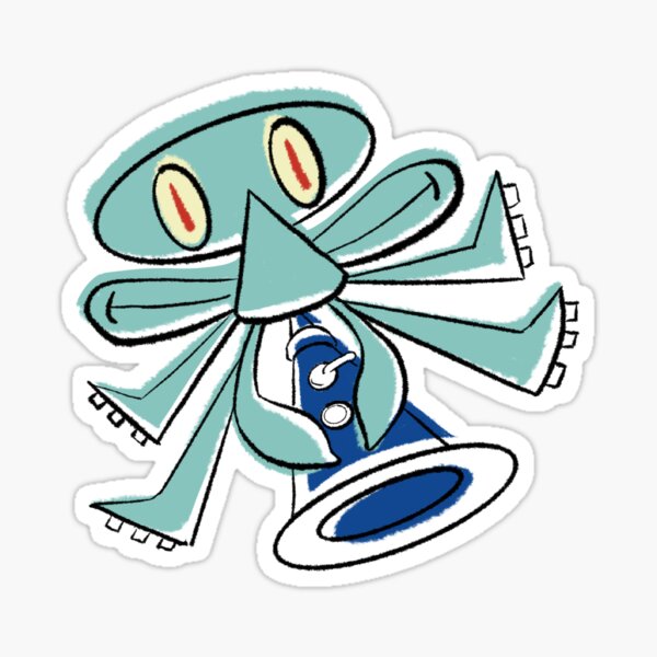 "Squidward" Sticker by abbymizu | Redbubble