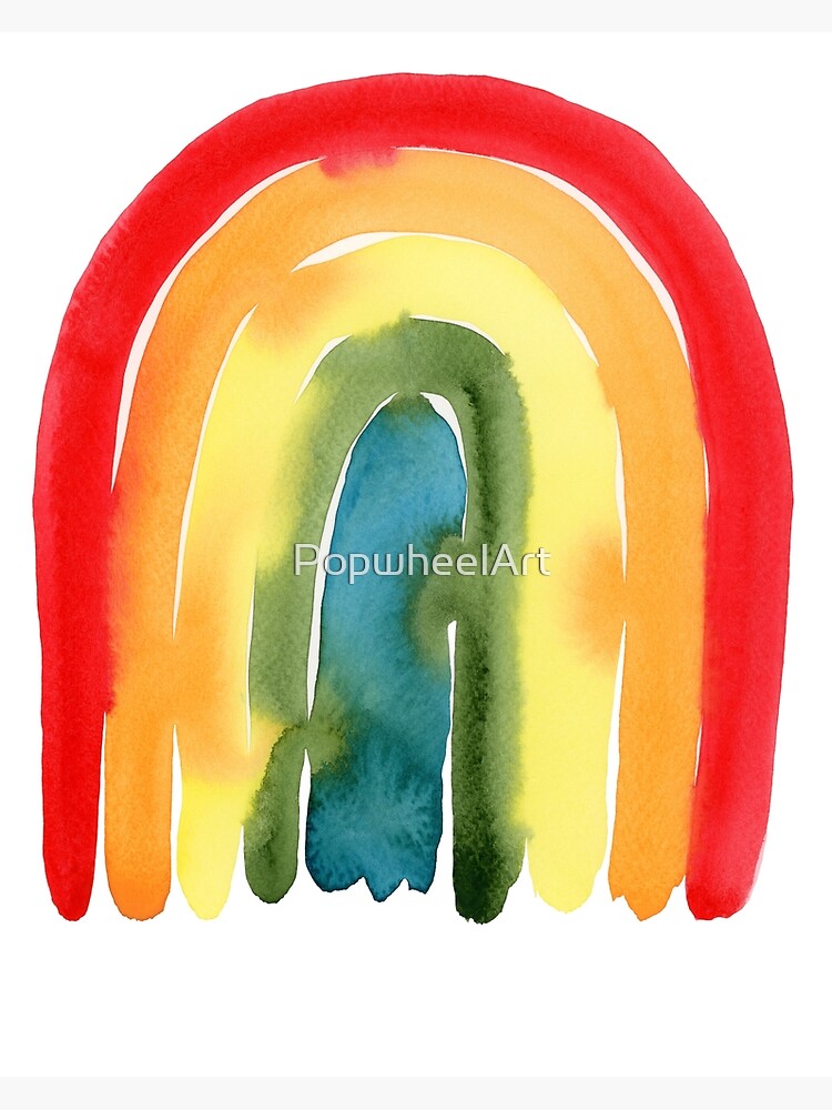 "Watercolor Rainbow" Poster for Sale by PopwheelArt | Redbubble