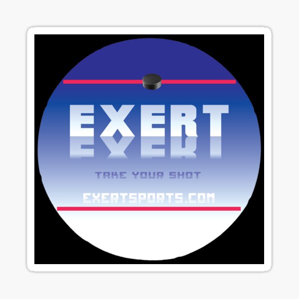 "Exert Sports Hockey Logo" Sticker by PopPucks | Redbubble