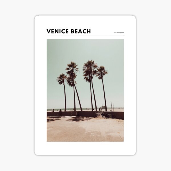 "Venice Beach" Sticker for Sale by FigureAndFold | Redbubble