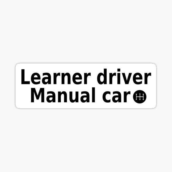 "learner driver" Sticker for Sale by T-P-W | Redbubble