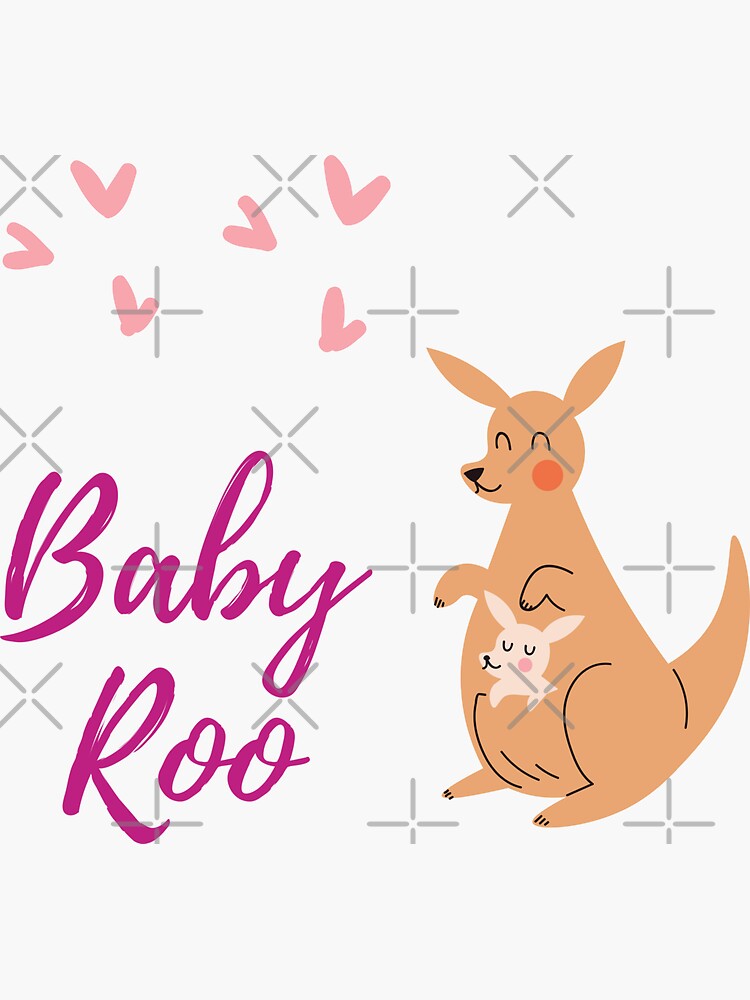 "Baby Roo - Mother's Day - Cute Baby Kangaroo" Sticker for Sale by ...