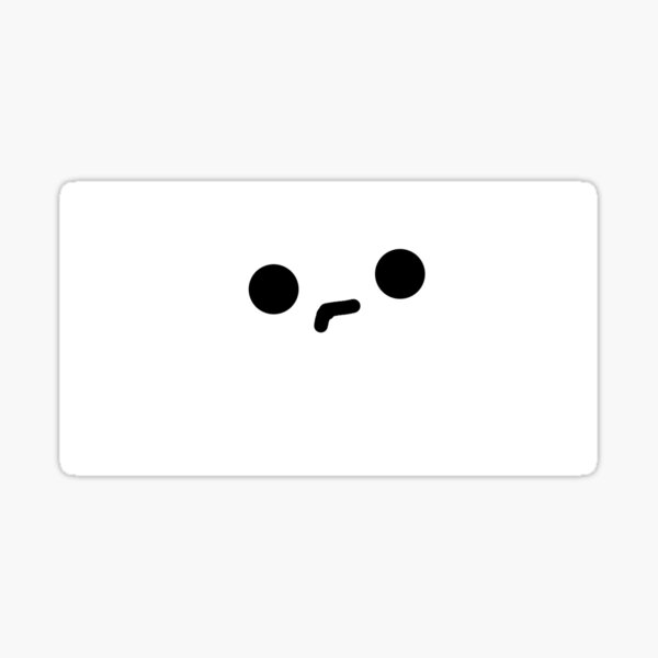 Drooling Dumb Face Sticker By Soupfrog1 Redbubble