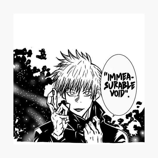 Lámina fotográfica «Satoru Gojo-Vacío inconmensurable» de Victoranima ...