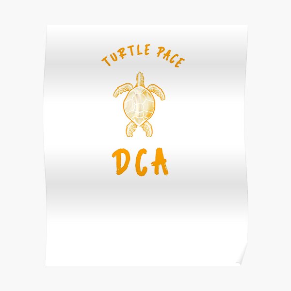 "Turtle pace DCA" Poster for Sale by NODnbus | Redbubble
