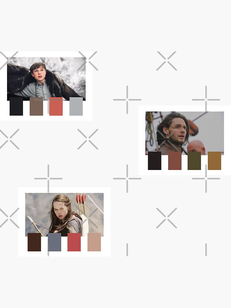 "narnia color palette set 2" Sticker for Sale by bindiemichele | Redbubble