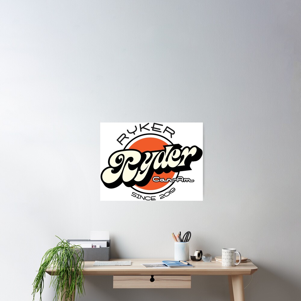 "Can-Am Ryker Ryder Retro Logo" Poster for Sale by jdaburtomsncom ...