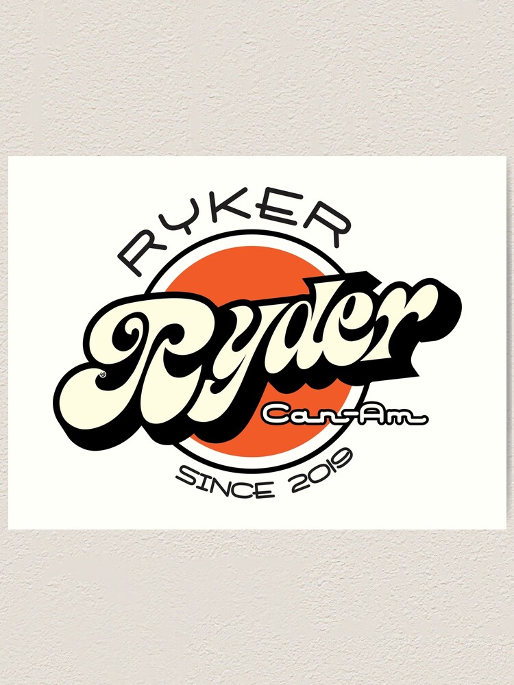 "Can-Am Ryker Ryder Retro Logo" Art Print by jdaburtomsncom | Redbubble