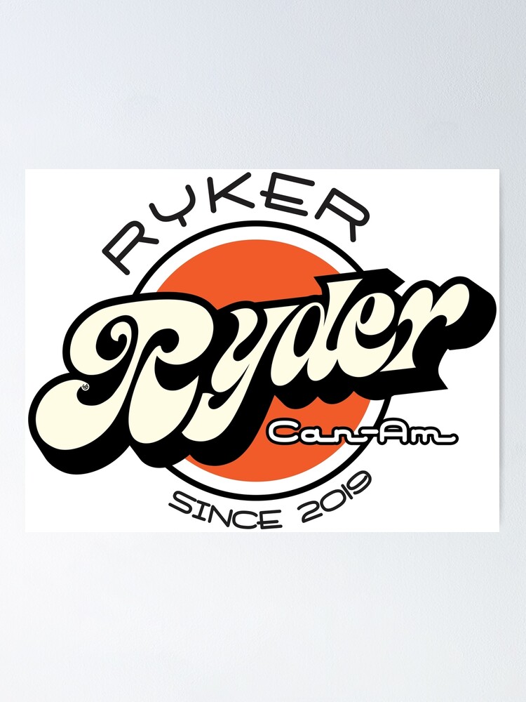 "Can-Am Ryker Ryder Retro Logo" Poster for Sale by Julio Aburto | Redbubble